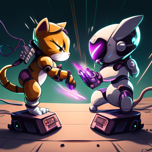 matsvassli: a cybercat fighting a cyberdog