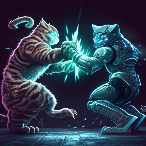 matsvassli: a cybercat fighting a cyberdog