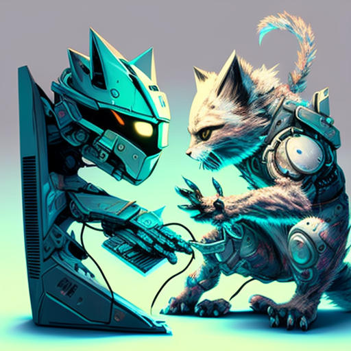 matsvassli: a cybercat fighting a cyberdog