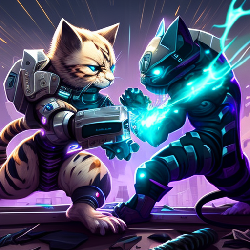 matsvassli: a cybercat fighting a cyberdog