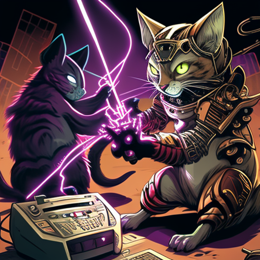 matsvassli: a cybercat fighting a cyberdog