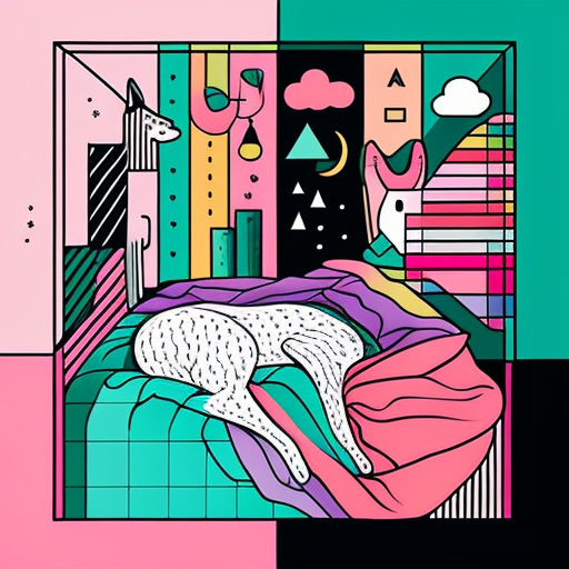 addison: A llama sleeping in bed