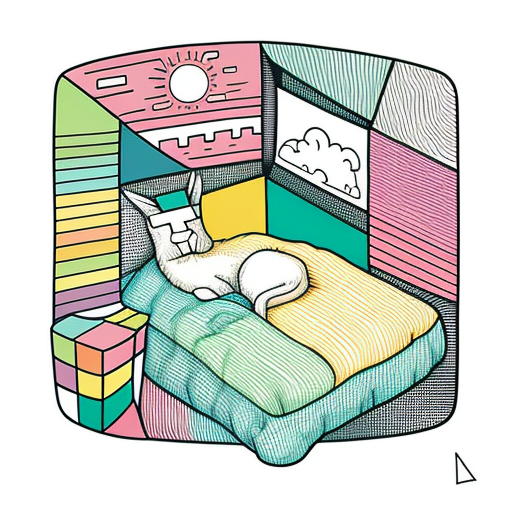 addison: A llama sleeping in bed