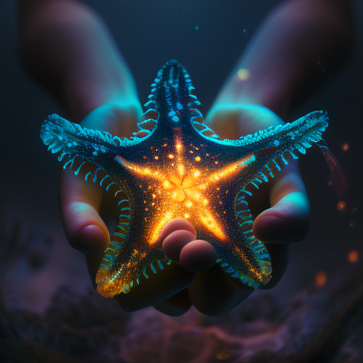 Bioluminescent Starfish