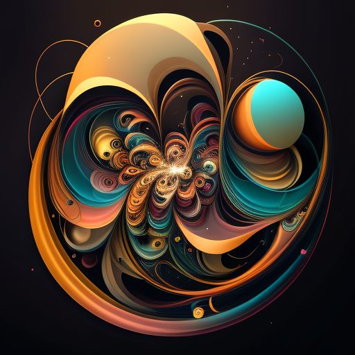 blocksdesign: An abstract digital illustration of swirling shapes and ...
