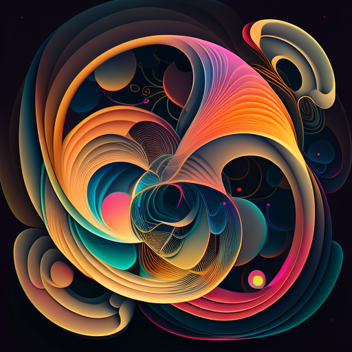 blocksdesign: An abstract digital illustration of swirling shapes and ...