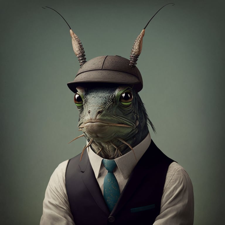 yoniblau: Cricket dressed as manager