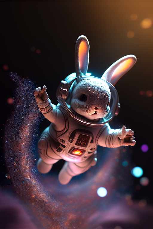 Rabbit In Astronaut Suit