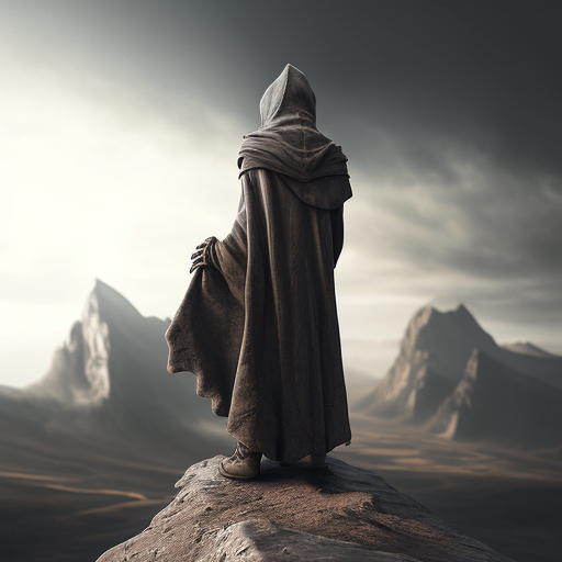 Cloaked Figure Statue