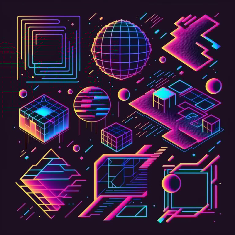 Synthwave Elements | PromptHunt Template