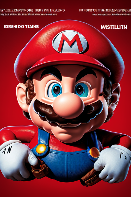 addison: A 3d rendering of Mario from Mario Bros