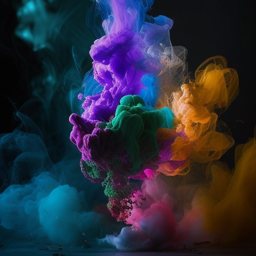 smug-rail410: Hex colors #cdb4db #ffafcc #a2d2ff, make the smoke look ...