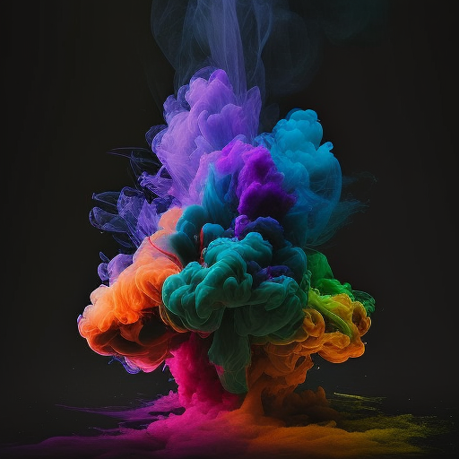 smug-rail410: Hex colors #cdb4db #ffafcc #a2d2ff, make the smoke look ...