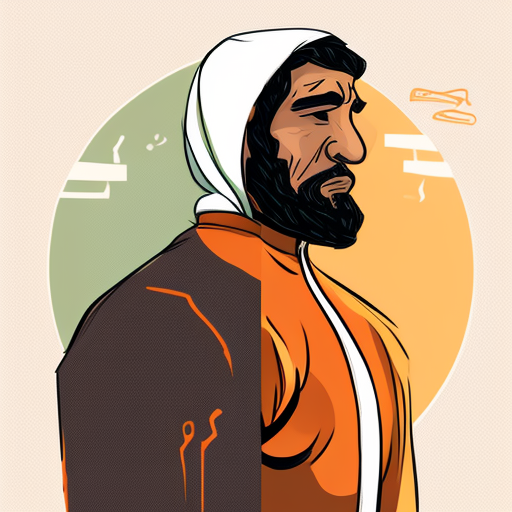 sulafafahmy: Create a doodle of a split personality of a strong Muslim ...