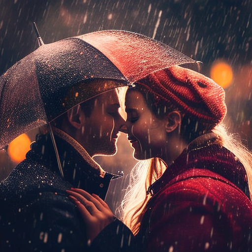 Romantic Photos In Rain