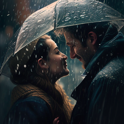 Romantic Pictures Of Love In Rain