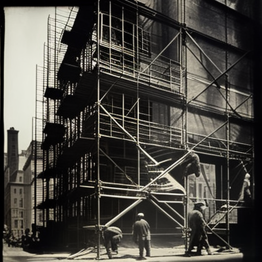 bitfloorsghost: scaffolding in the city