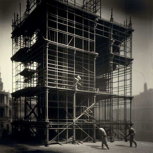bitfloorsghost: scaffolding in the city