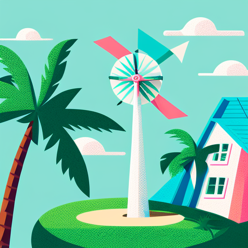 jtwinn: Low angle picture of florida mini golf windmill with ball in ...