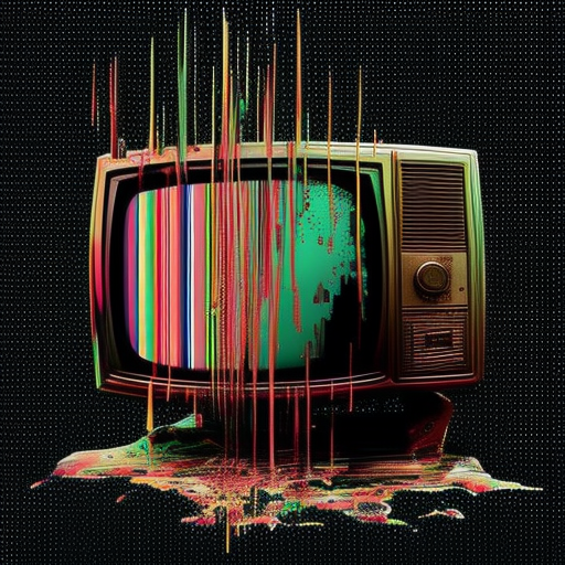 bitfloorsghost: a glitchy and distorted tv screen
