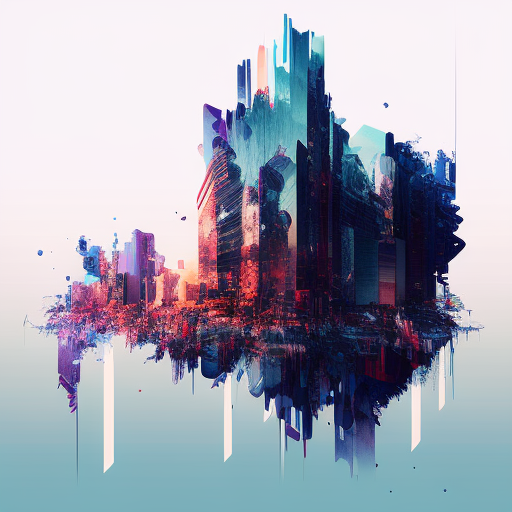 bitfloorsghost: a distorted and glitchy city