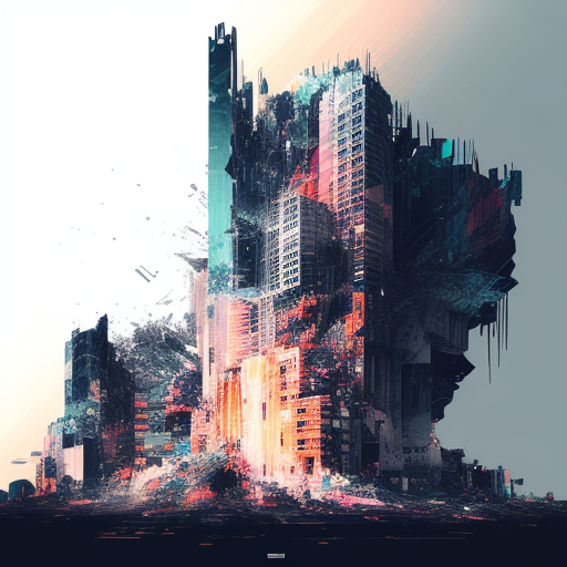 bitfloorsghost: a distorted and glitchy city