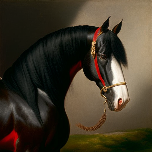 Black Clydesdale Stallion