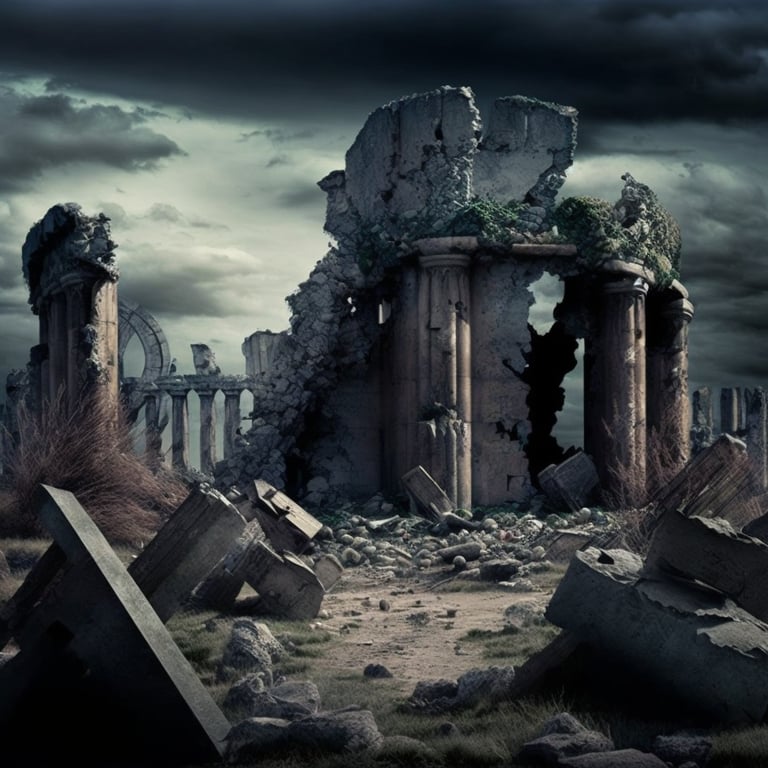 Ruins and Destruction | PromptHunt Template