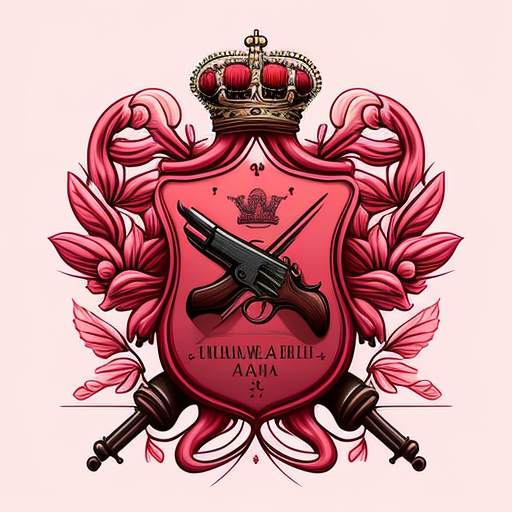 surea.ilabs: ak-47 rifle, pink and red, revolution banner