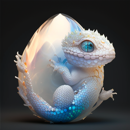 Baby Dragon Hatching From Egg