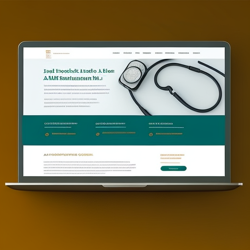łukaszszymański: Medical website, minimalist design, white, teal, amber ...