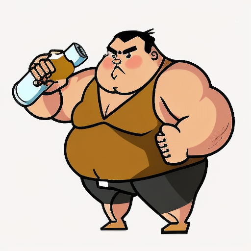Cartoon Person Working Out