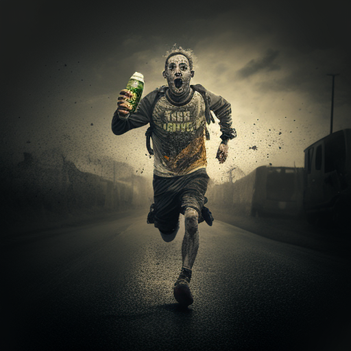 corymcallister: high resolution image of a zombie running a marathon ...