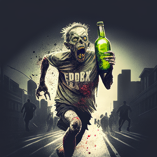 corymcallister: high resolution image of a zombie running a marathon ...