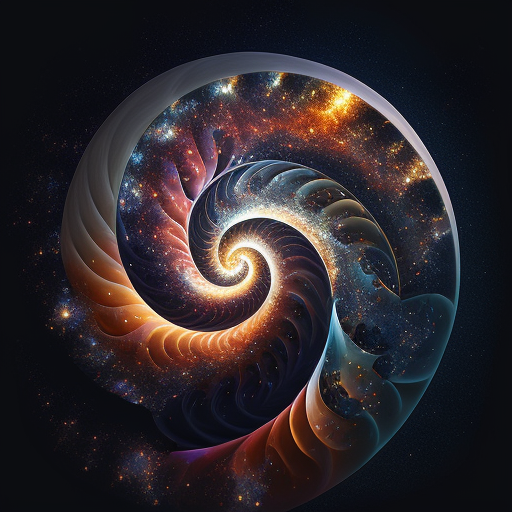 Fibonacci Spiral Galaxy