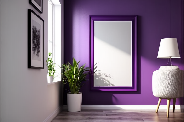 Purple Wooden Picture Frames