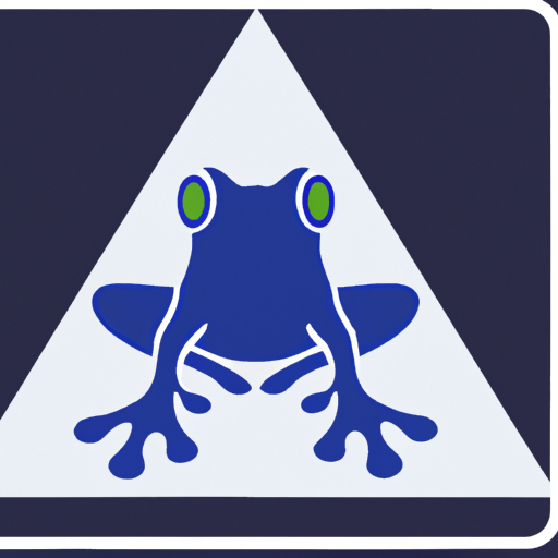 surea.ilabs: mystic blue frog in a triangle patch