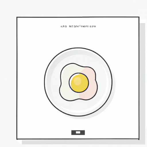 Fried Egg In Plate Drawing