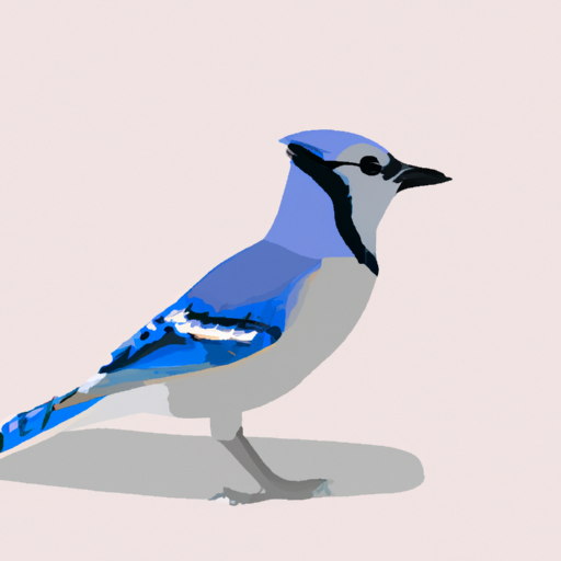 Simple Blue Jay Drawing
