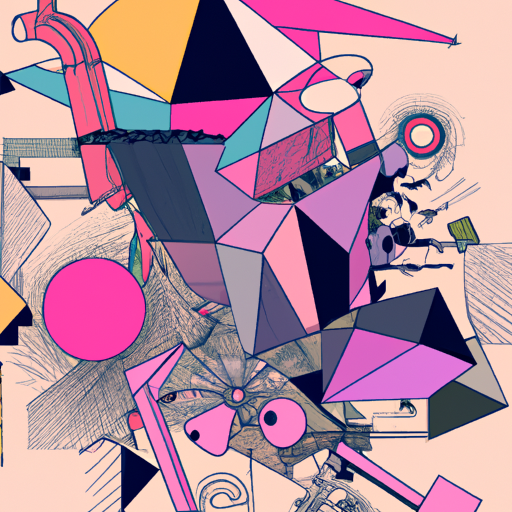 bitfloorsghost: vibrant 3d triangles