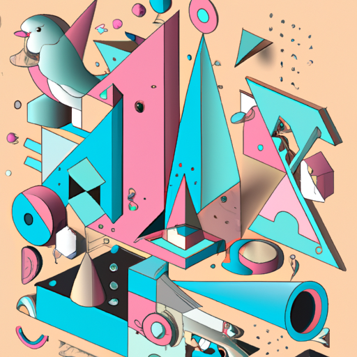 bitfloorsghost: vibrant 3d triangles