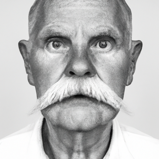 Handlebar Mustache Drawing