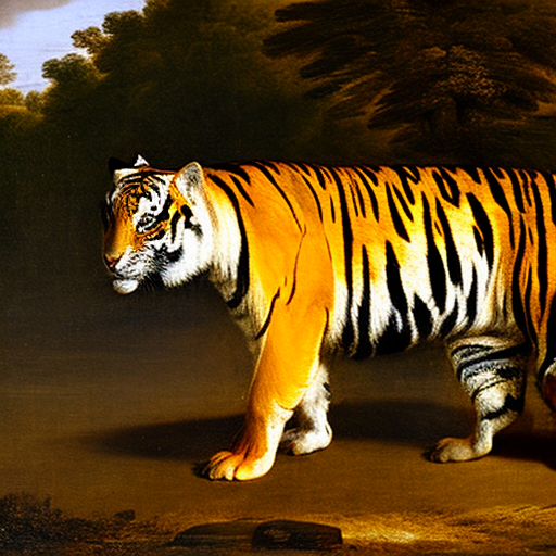 kennyrosenblatt: illustration of a tiger