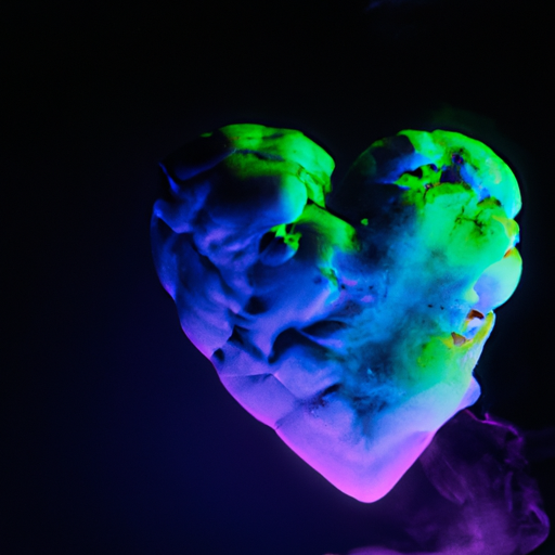Colorful Smoke Heart Wallpaper