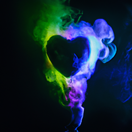 Colored Smoke Heart