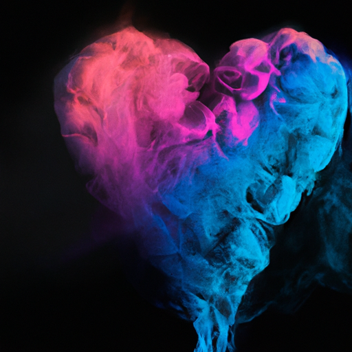 Colorful Smoke Heart