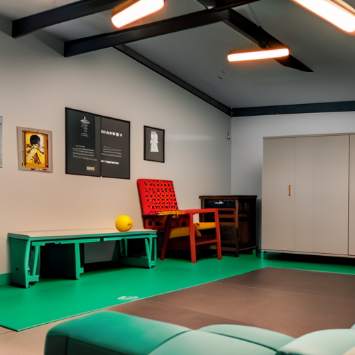 jlewis: Modern. Minimalist garage workout office set up for mma ...