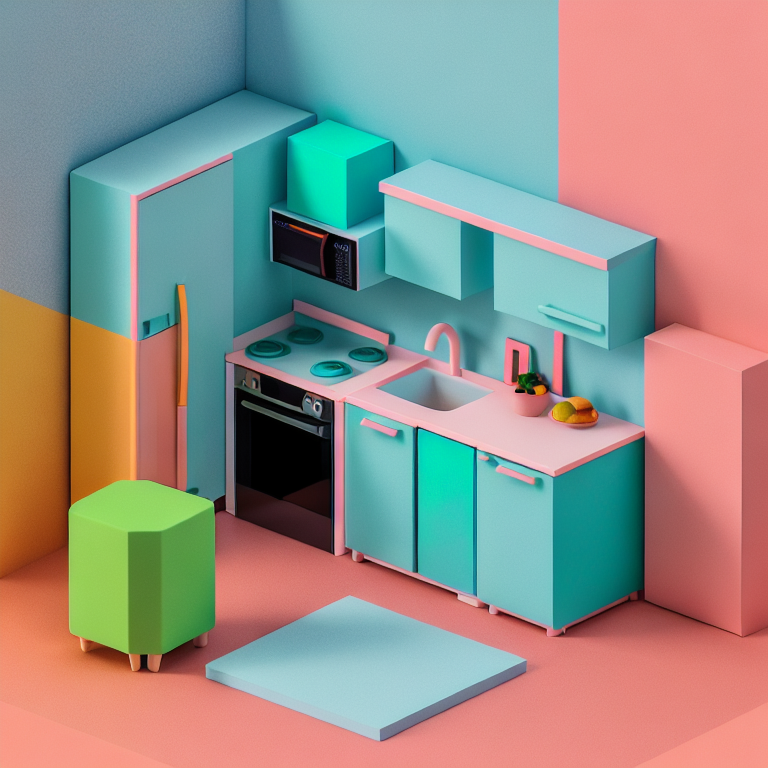 bitfloorsghost: a kitchen