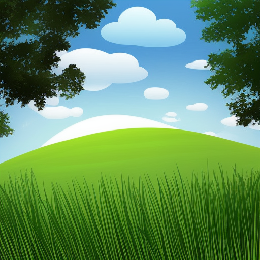Grassy Hillside Clipart