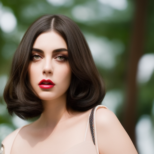 ahmedzaki: Beautiful sexy woman large eyes brunette side view realist ...